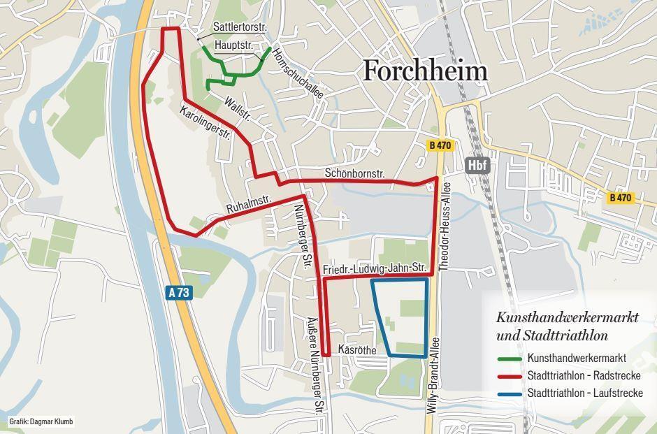 Forchheimer Straßensperrungen am Wochenende