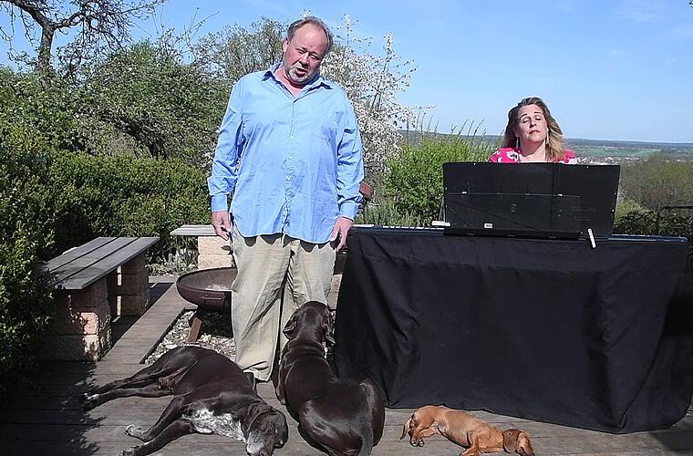 Terrassenkonzert von Beate und Pieter Roux