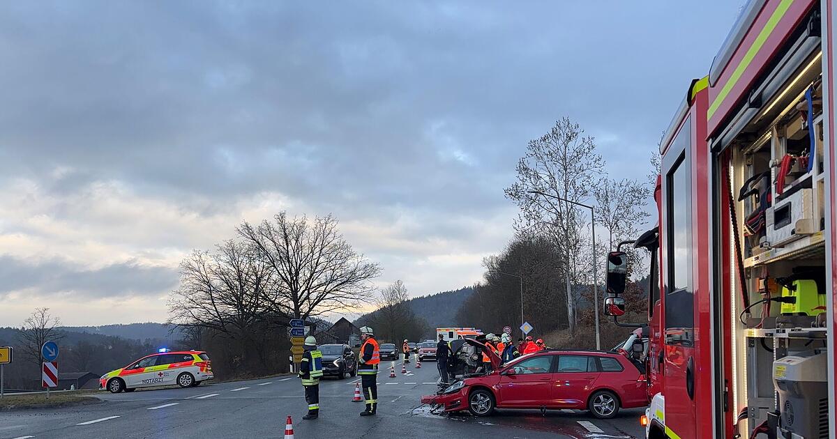 Wunderschone Sperrung B85 Kulmbach Bilder