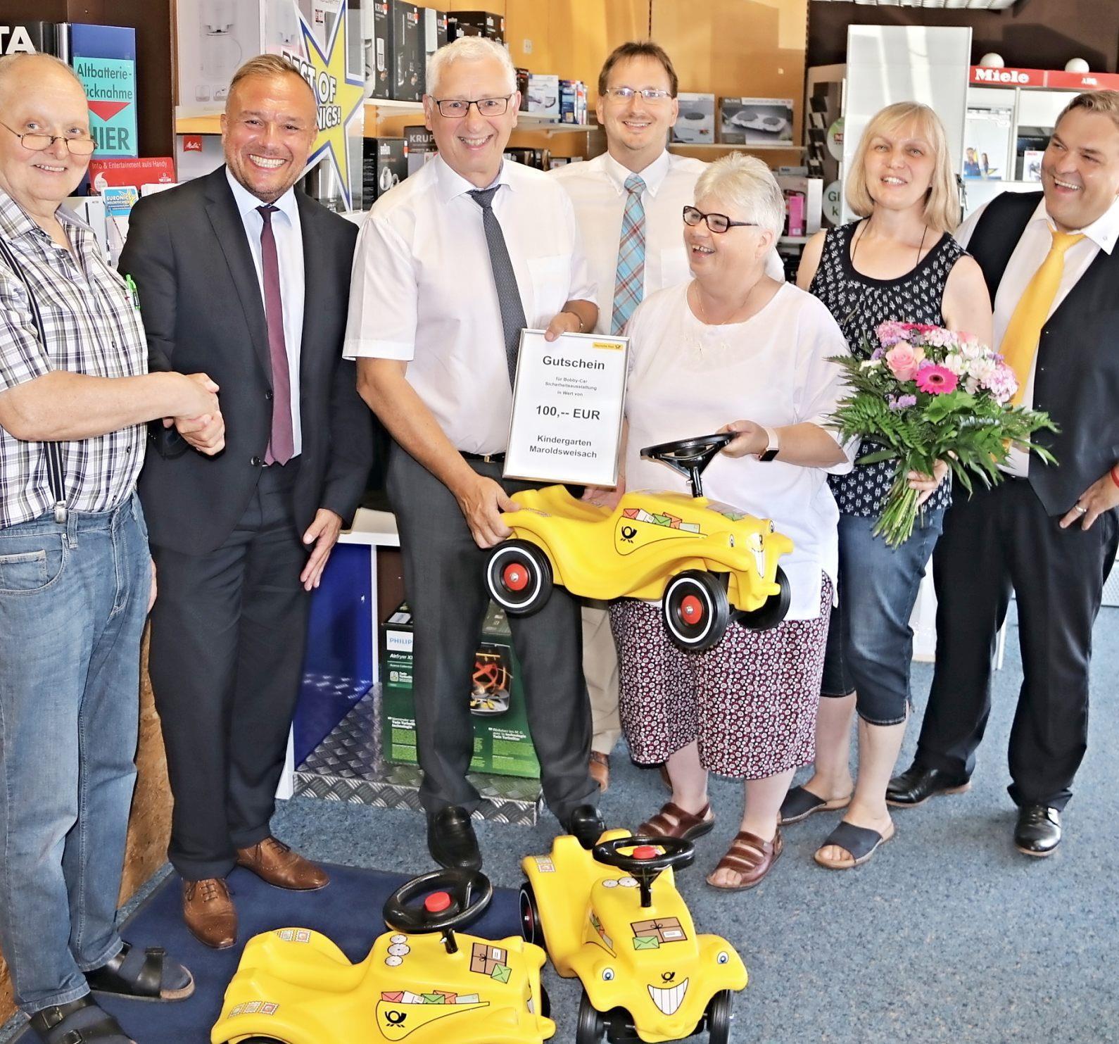 Im Elektrogeschäft können die Maroldsweisacher jetzt auch Pakete abgeben