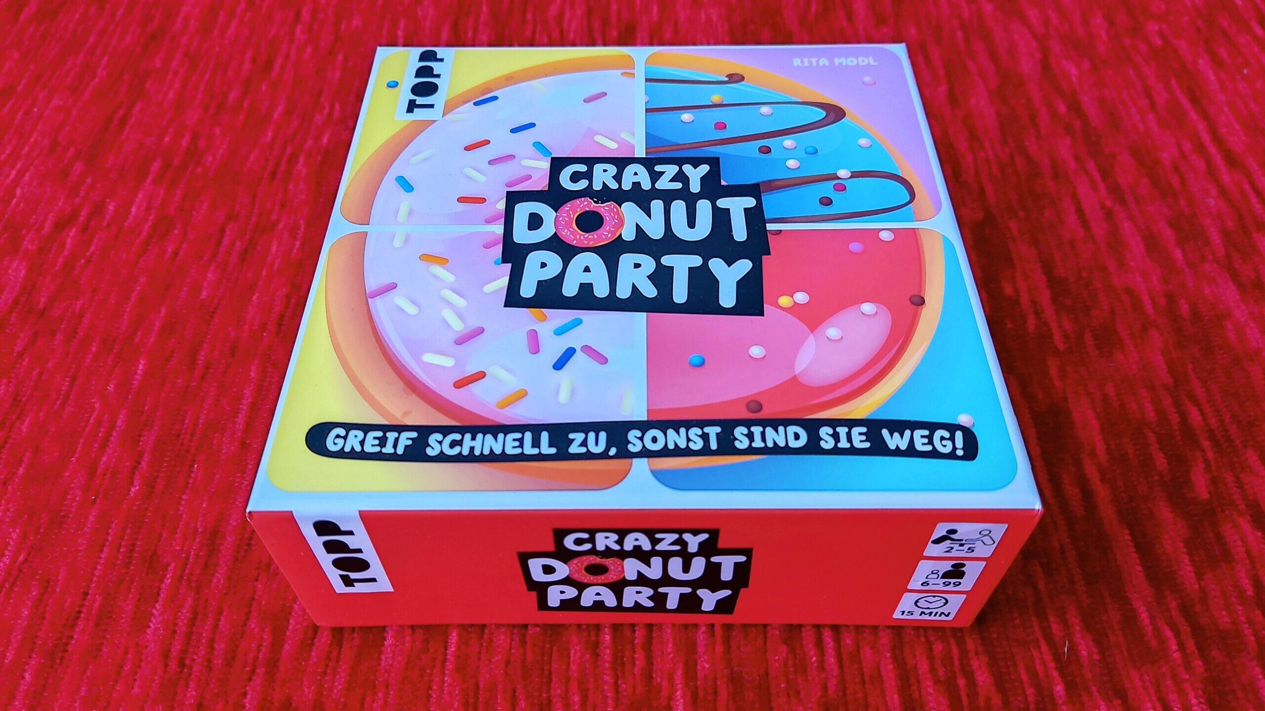 Spiele-Test "Crazy Donut Party": Turbulentes Kartensammeln mit Buzzer-Spaß