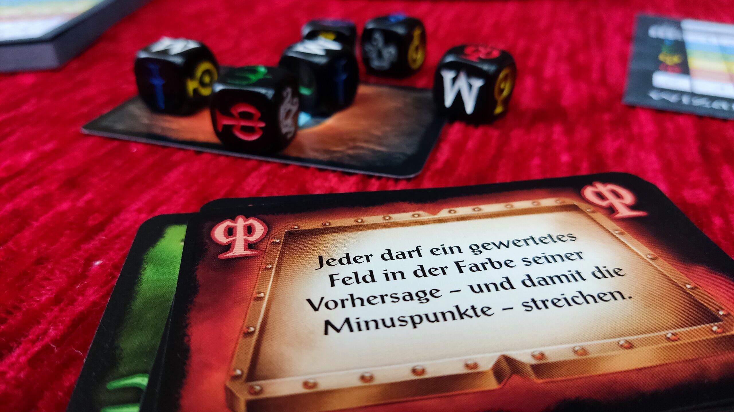 Spiele-Test "Wizard Würfelspiel": Magisches Würfelraten für Glücksritter