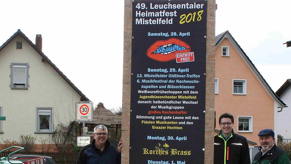 Vier Tage lang wird in Mistelfeld gefeiert