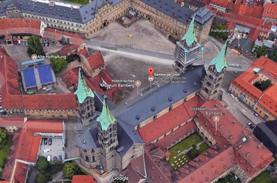Warum Google Earth den Dom in Bamberg ohne Kreuze zeigt