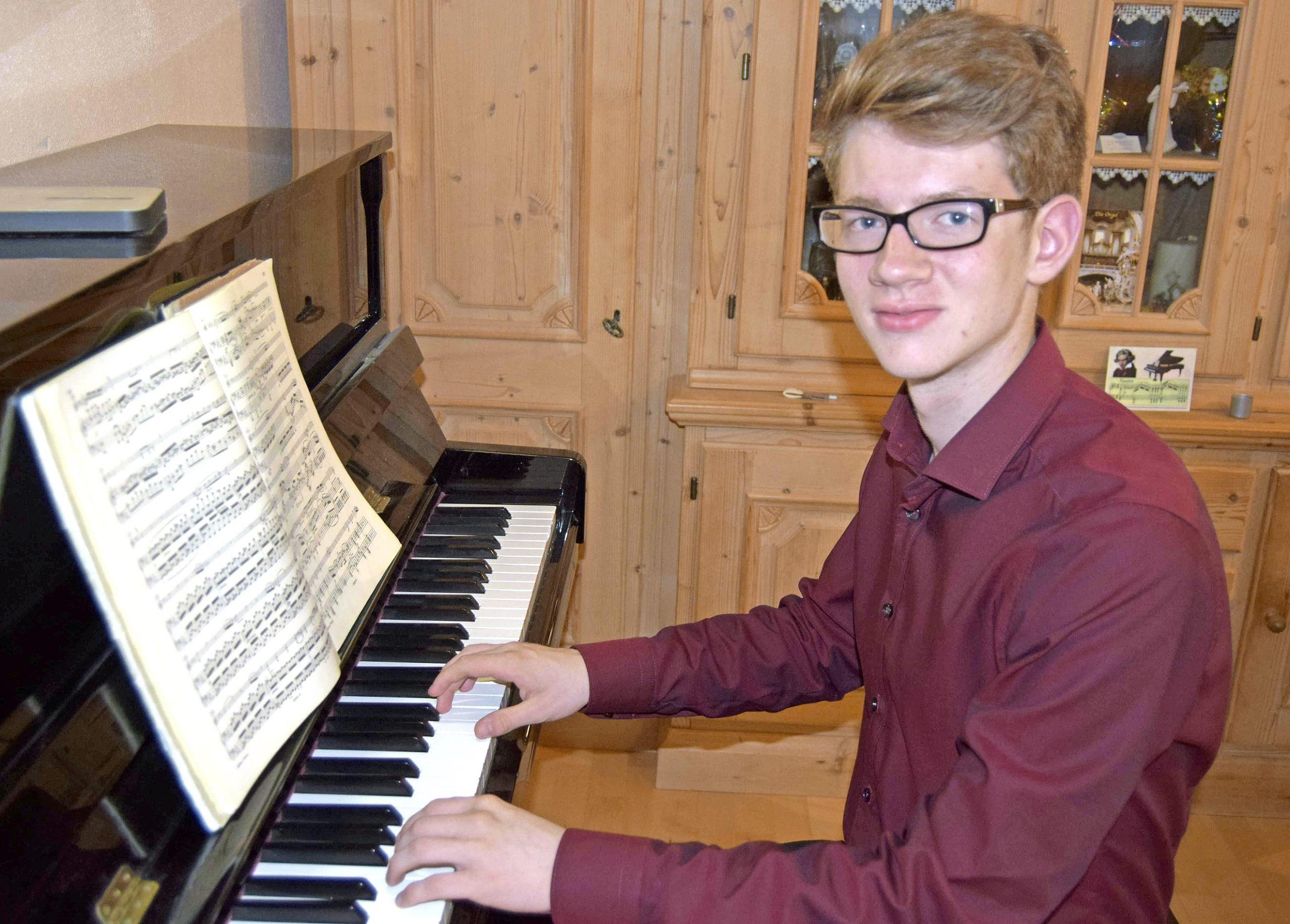 Das Klavier ist sein Leben