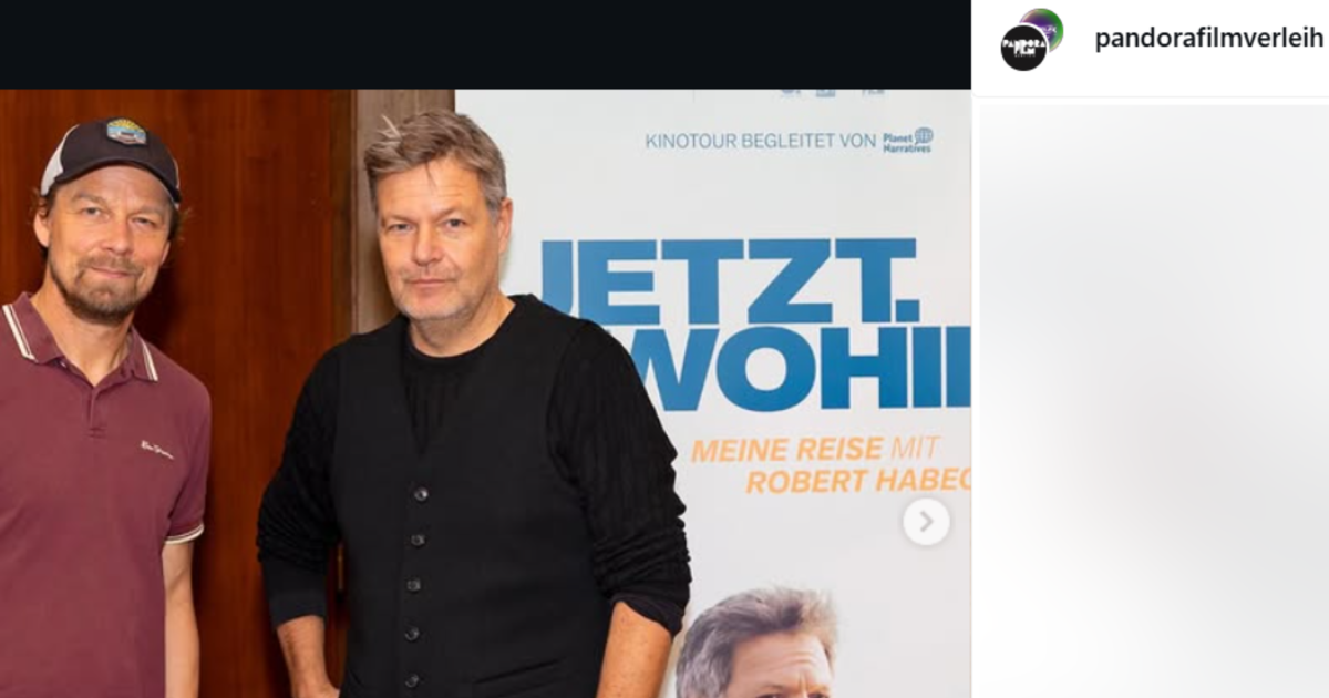Kinofilm mit Robert Habeck: Regisseur erklärt kritisierte Tatsache