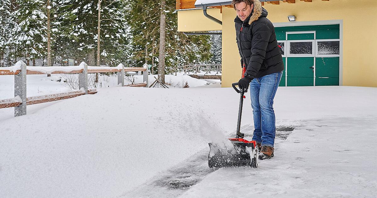 Winterchaos macht Akku-Schneefräse zum Amazon-Bestseller