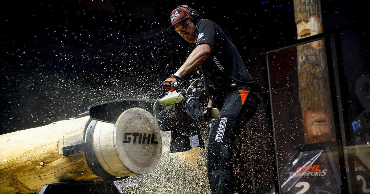 Sportholzfäller: Robert Ebner wieder Deutschlands Bester