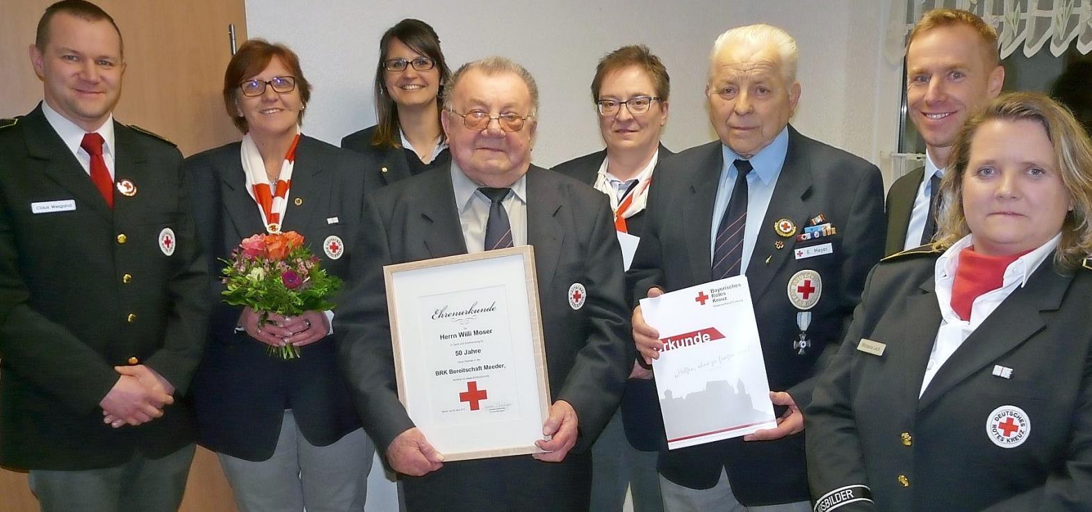 Günter Meyer dient dem BRK seit 60 Jahren
