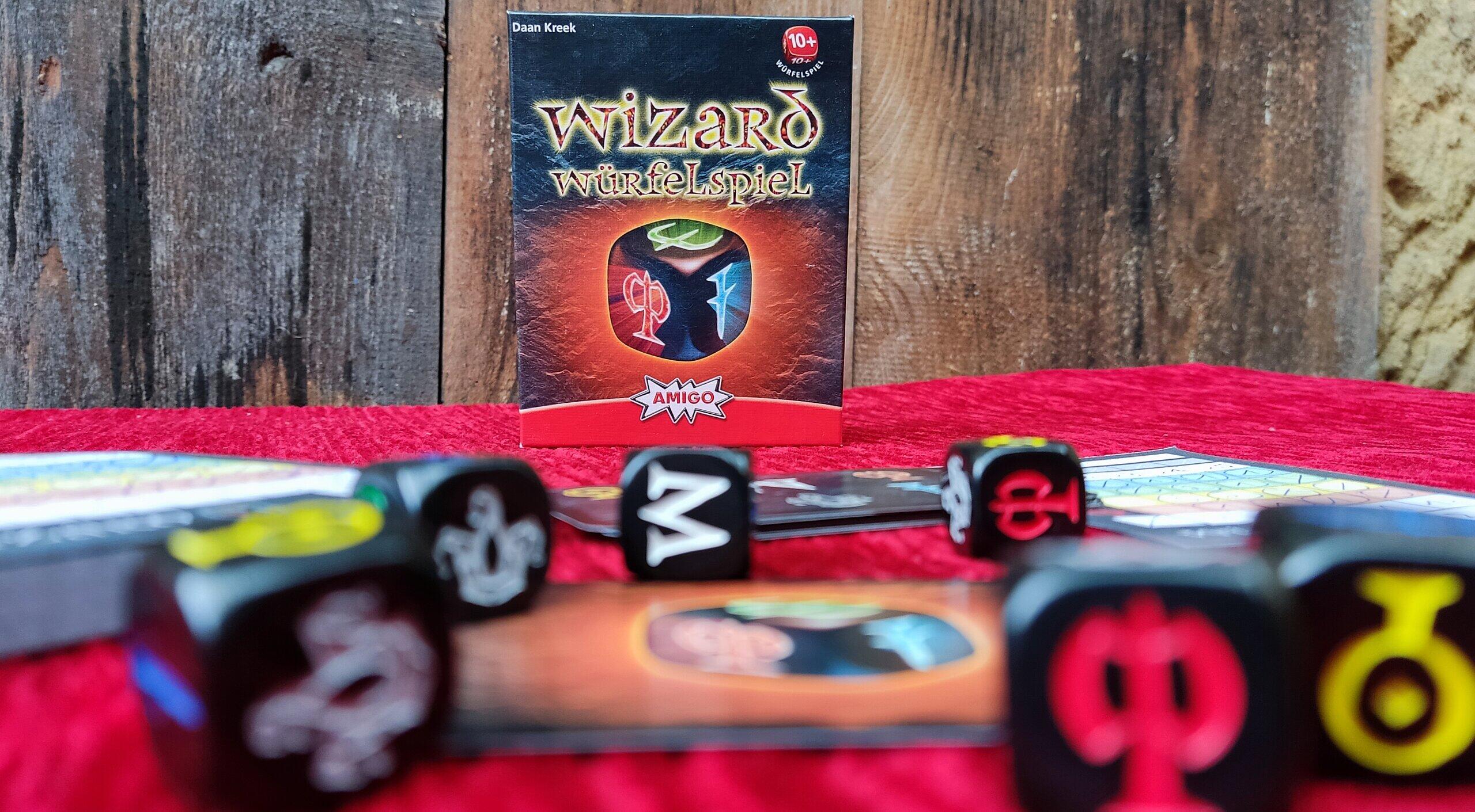Spiele-Test "Wizard Würfelspiel": Magisches Würfelraten für Glücksritter