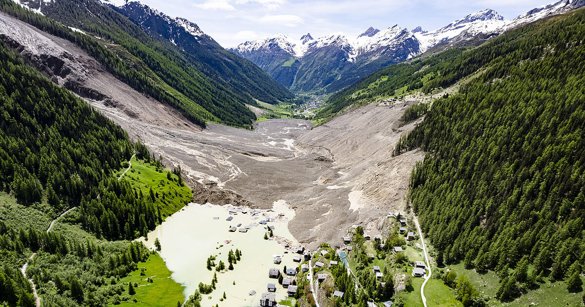 Gletscherabbruch in der Schweiz - Lage spitzt sich weiter zu