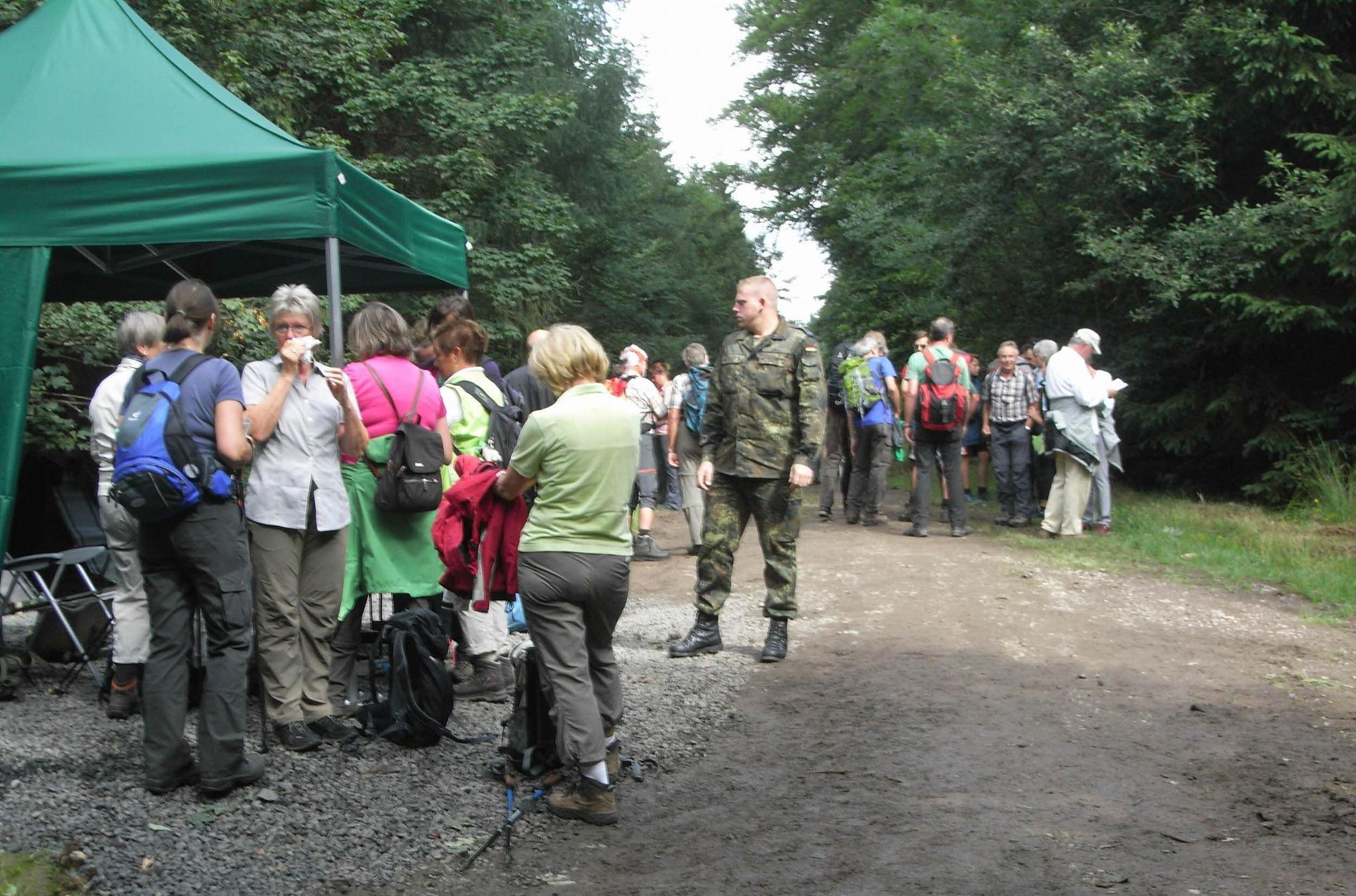 Wandern auf dem Truppenübungsplatz Wildflecken
