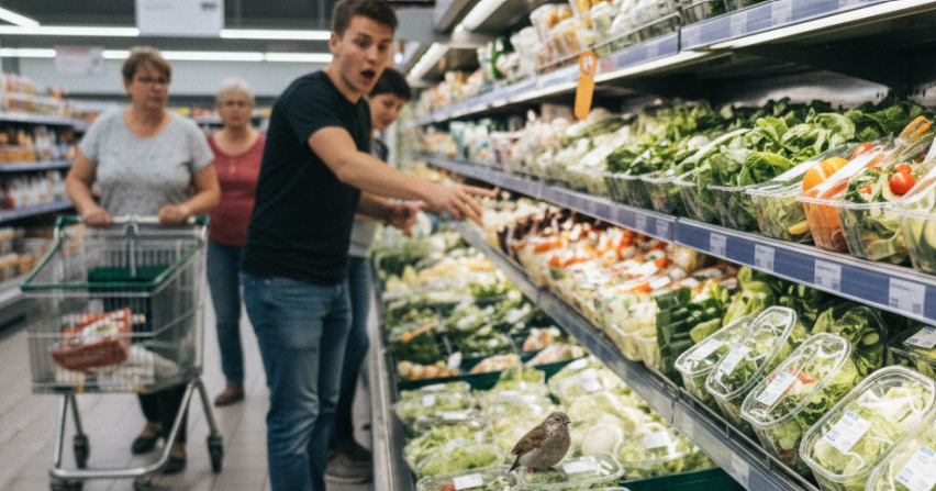 Verrückter Vogel? Tierische Überraschung im Rewe-Regal