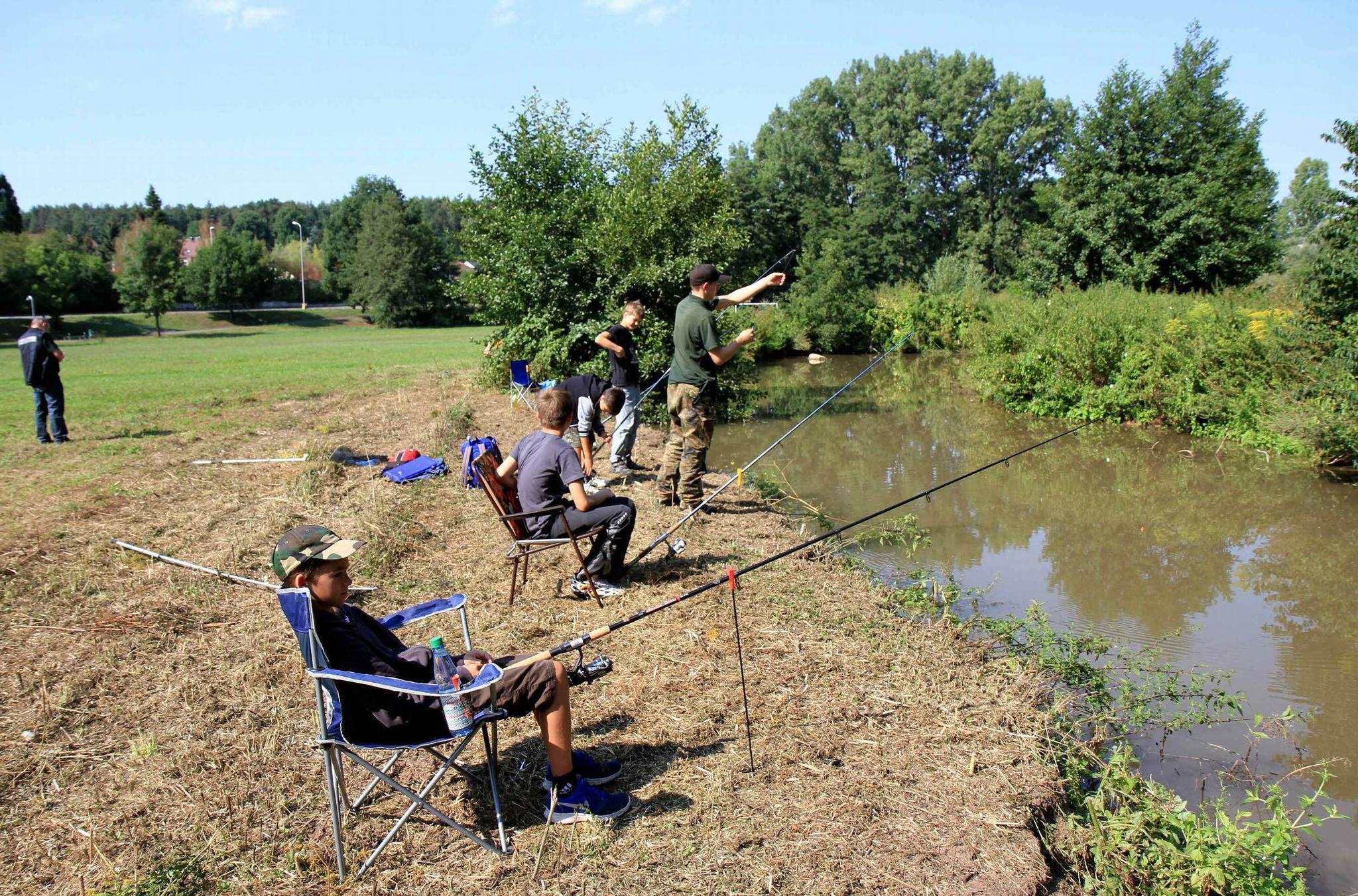 Der Traum vom dicken Fisch an Angel