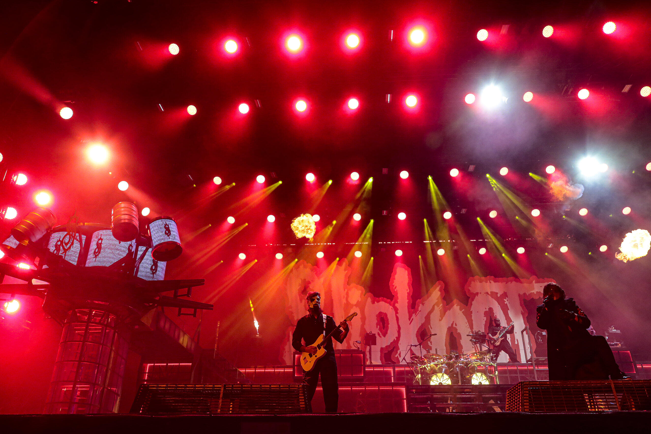 Bilder von: Der Headliner des Samstagabends: Slipknot rocken die Bühne ...