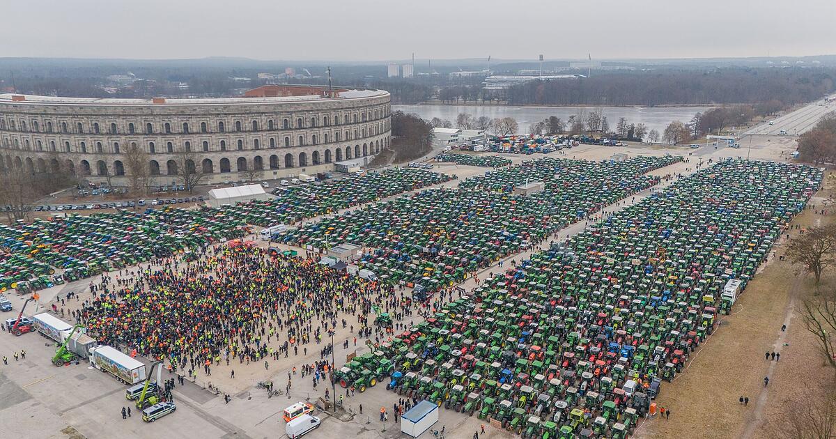 Mega-Bauernprotest in Nürnberg - die große Bilderstrecke