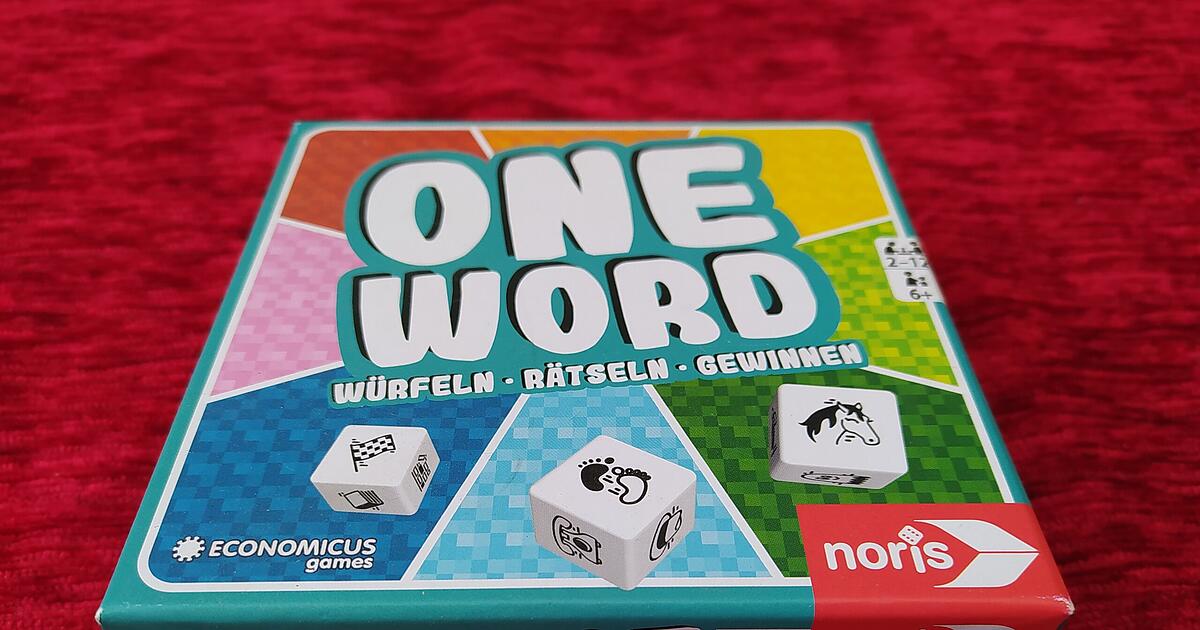Spiele-Test "One Word": Scheibenkarten und Symbolwürfel für Profi ...