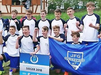 Die U15 der JFG Steigerwald gewinnt das Kreispokalfinale