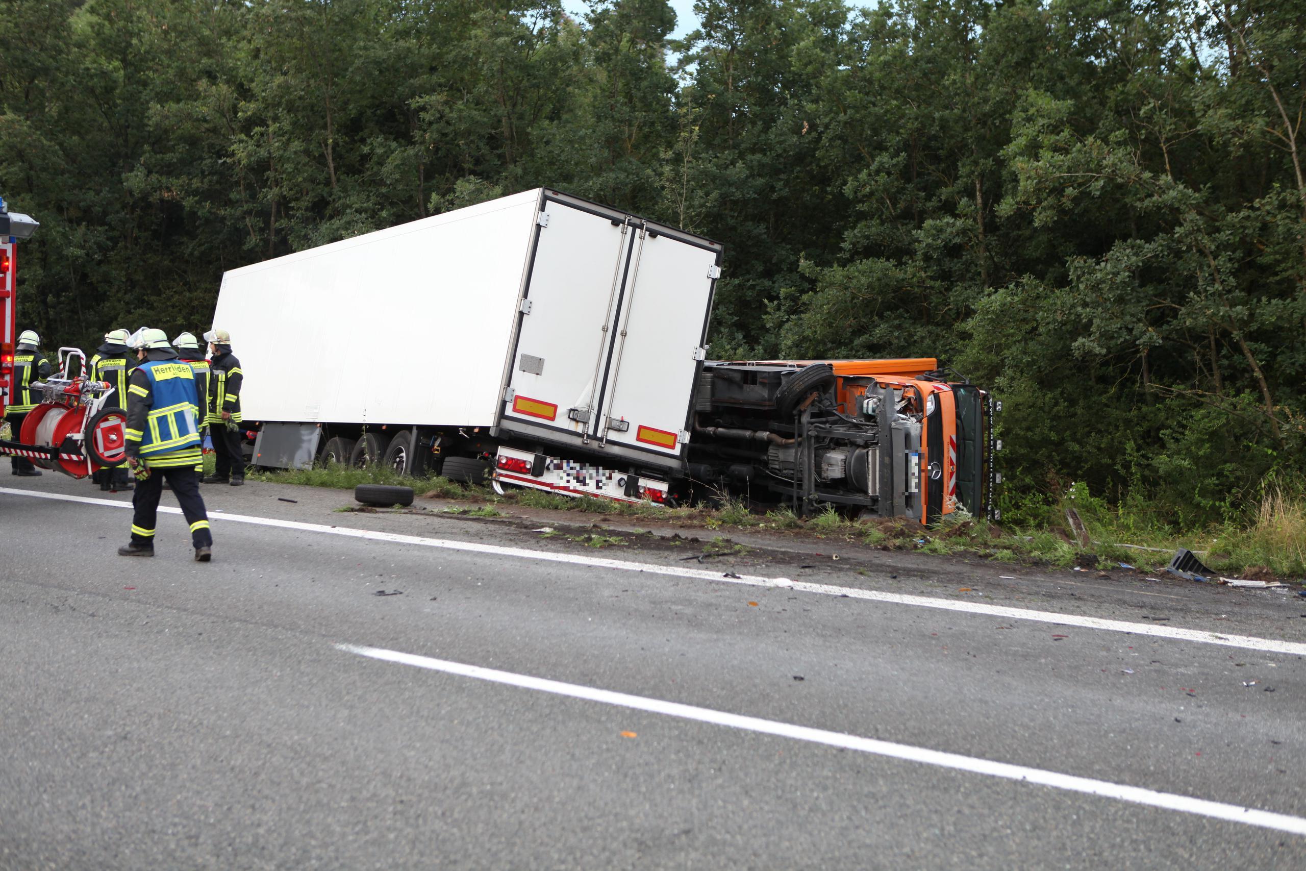 Tödlicher Lkw-Unfall auf A6 bei Ansbach - Bildergalerie