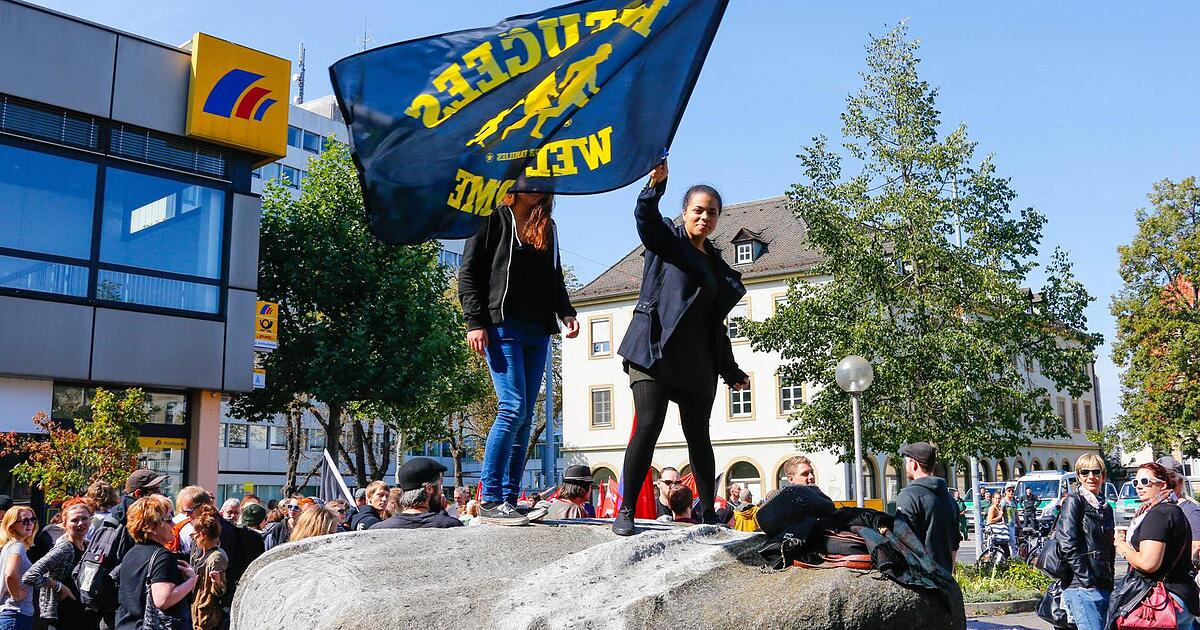 150 Demonstranten stellen sich in Bamberg gegen Nazis