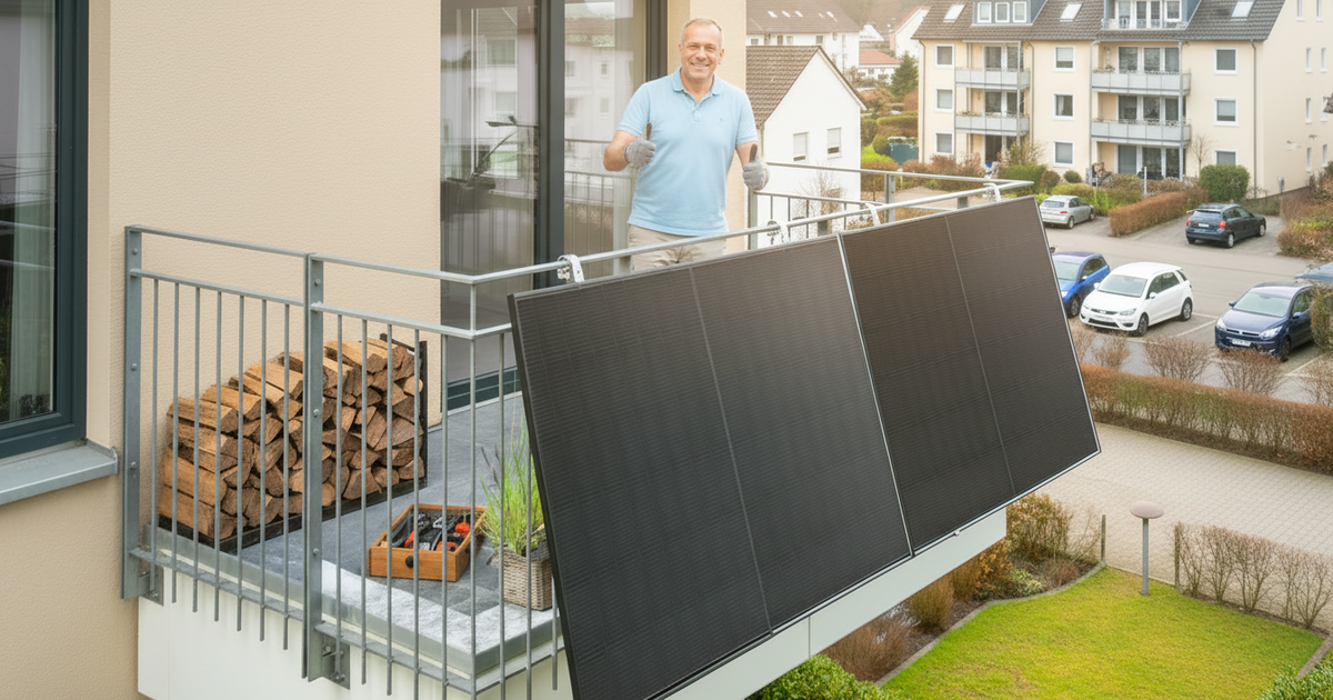 Neue Norm, neue Freiheit: So leicht lässt sich Balkon‑PV 2026 installieren